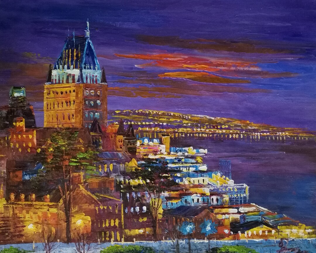 The Night at Château Frontenac, Quebec City QC Canada-koking Fort-j21 ...