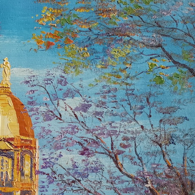 Spring Bloom Golden Dome University of Notre Dame Notre - Etsy