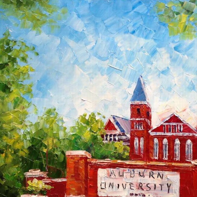 Samford Hall Located in Auburn University Alabama KoKing | Etsy