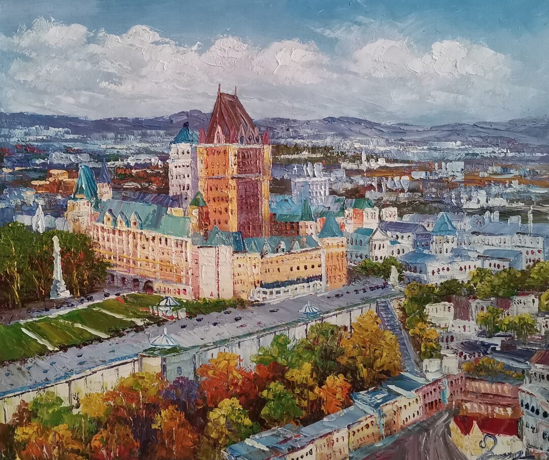 Quebec City in Fall,canada-koking Fort-j131-home Decor Holiday Artwork ...