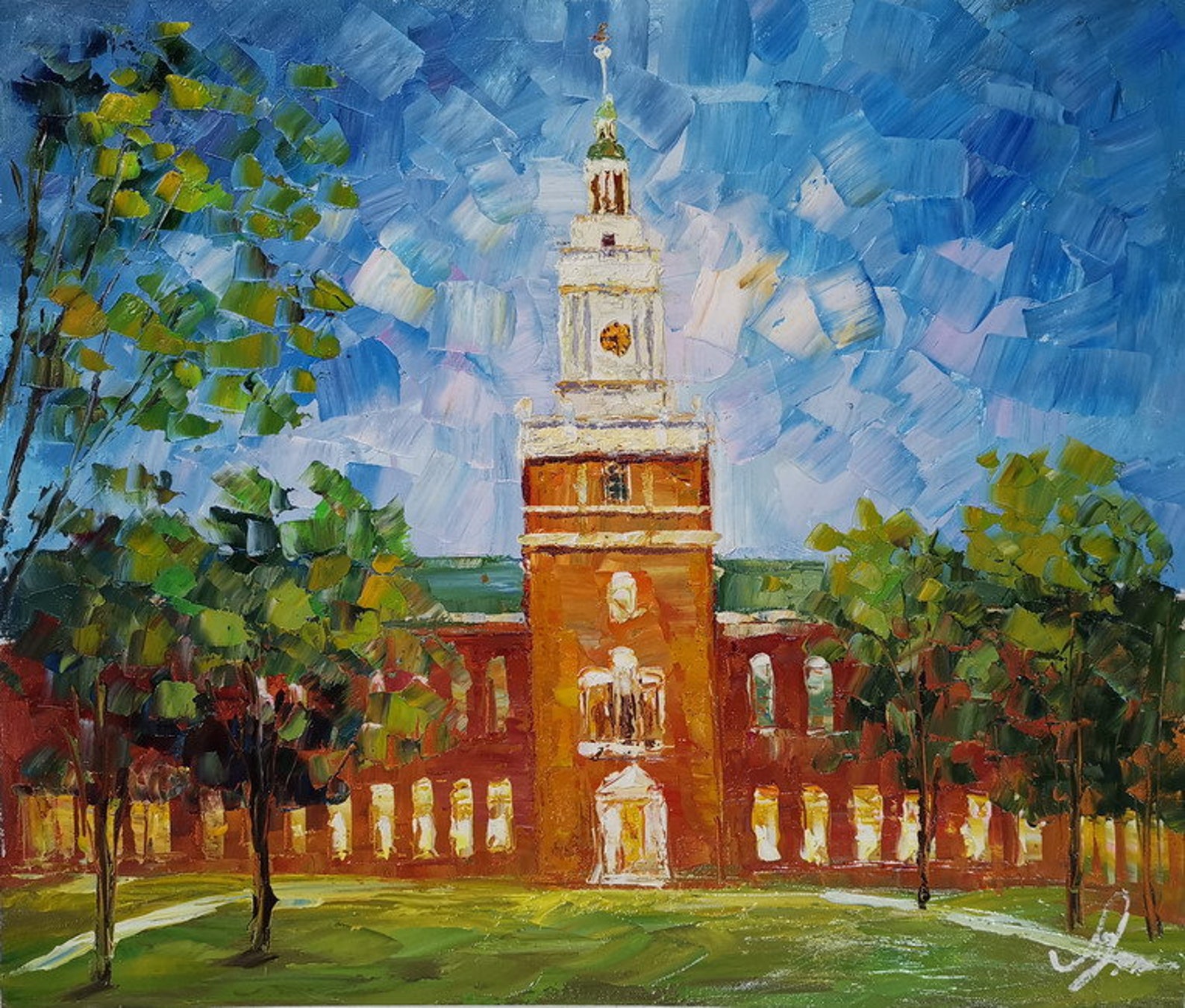 The Baker Berry Library, Located at Dartmouth Campus, Hanover, New ...