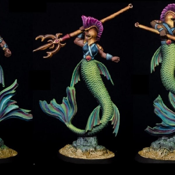 Painted Mermaid - Etsy