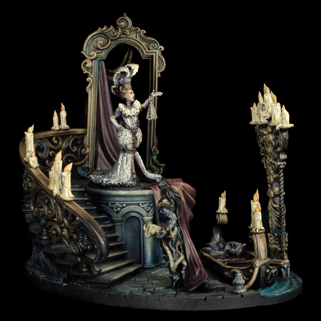 Painted Bard Miniatures With Display Diorama - D&D, Dungeons and ...