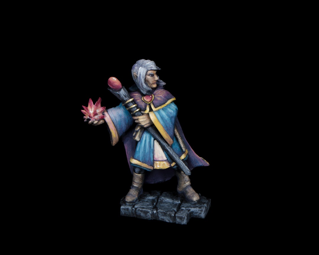Painted Wizard/sorcerer Miniature - D&D, Dungeons and Dragons ...