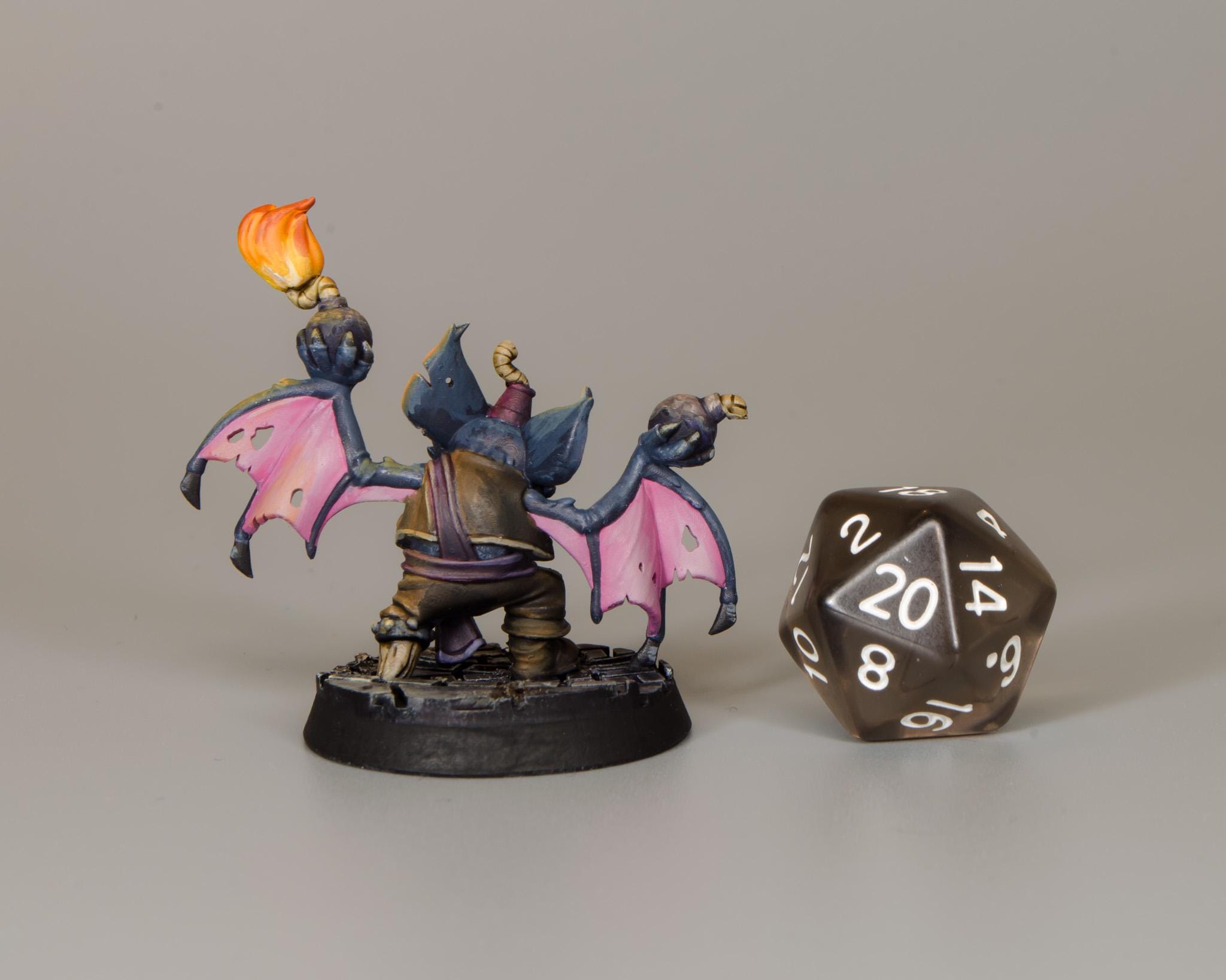Painted Bat Bombadier Miniature - D&D, Dungeons and Dragons, Pathfinder ...