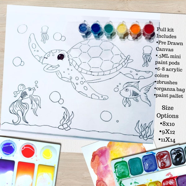 Sea Turtle Painting - Etsy