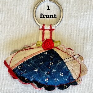 Scalloped Oval Quilted Key Rings, Repurposed Vintage and Antique Quilts ...