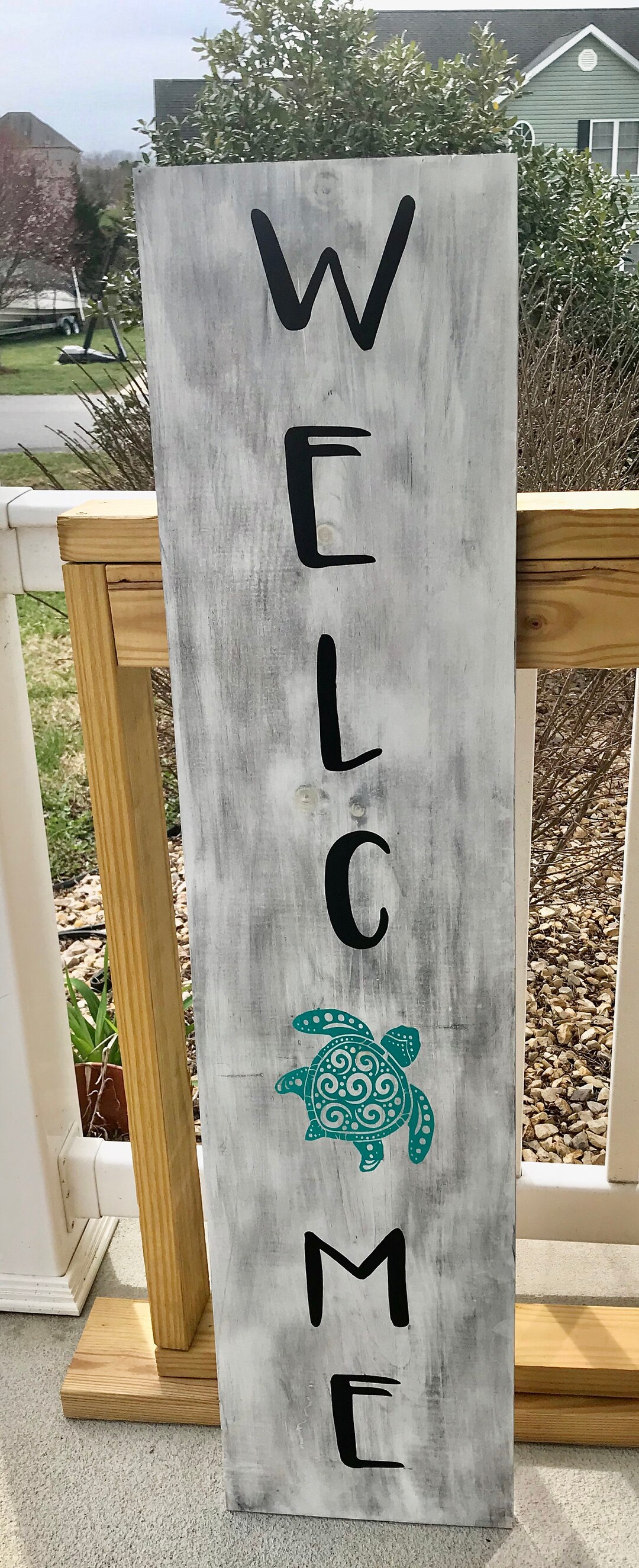 Turtle Welcome Sign - Etsy