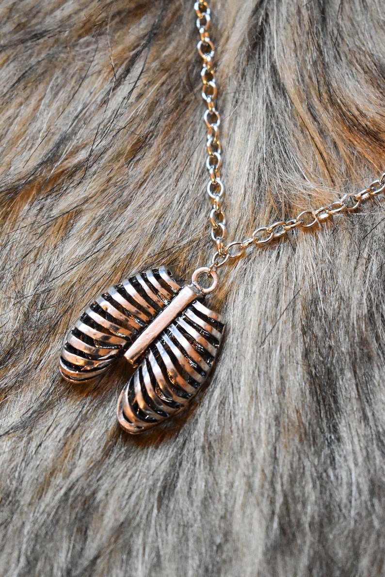 Rib Cage Pendant Necklace - Etsy