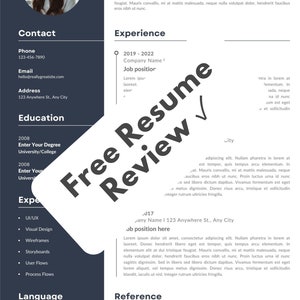 2024 Standout CV Resume Template to Secure Your Dream Career - Etsy