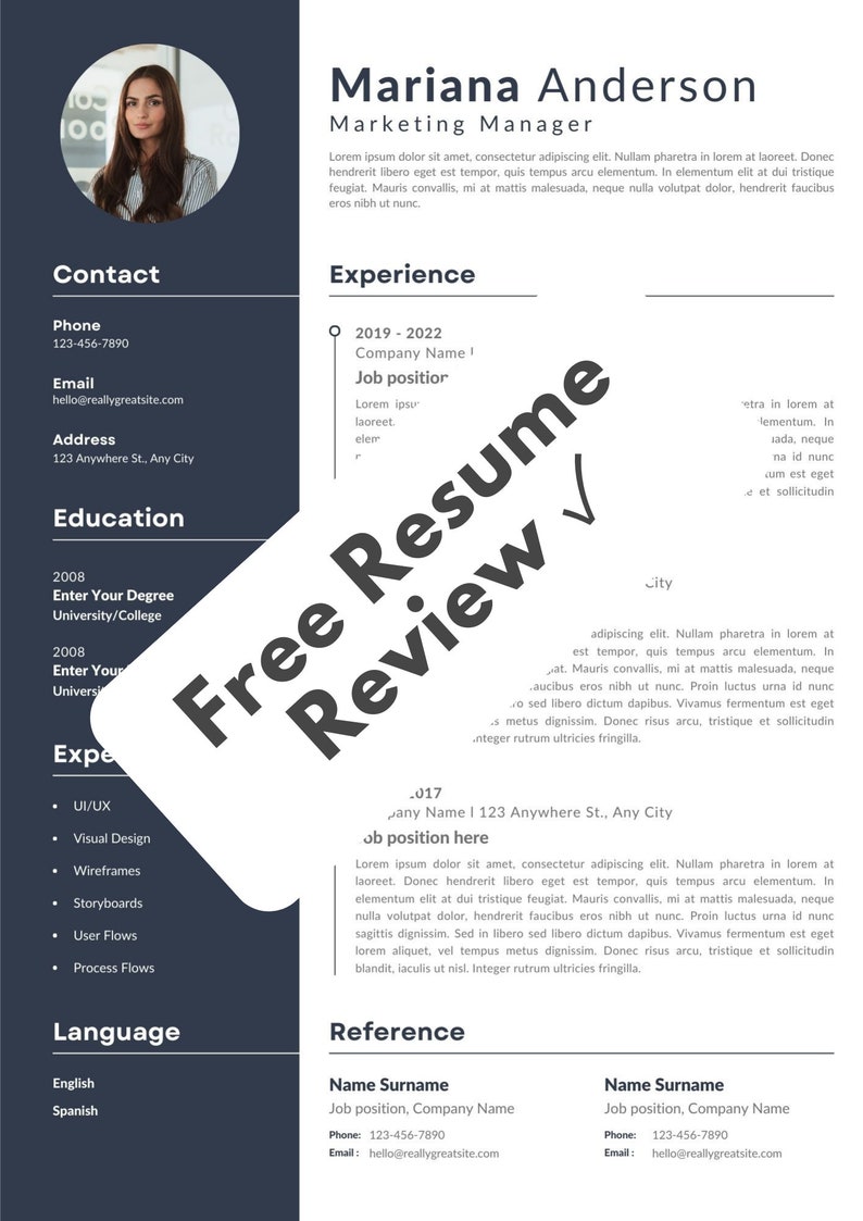 2024 Standout CV Resume Template to Secure Your Dream Career - Etsy