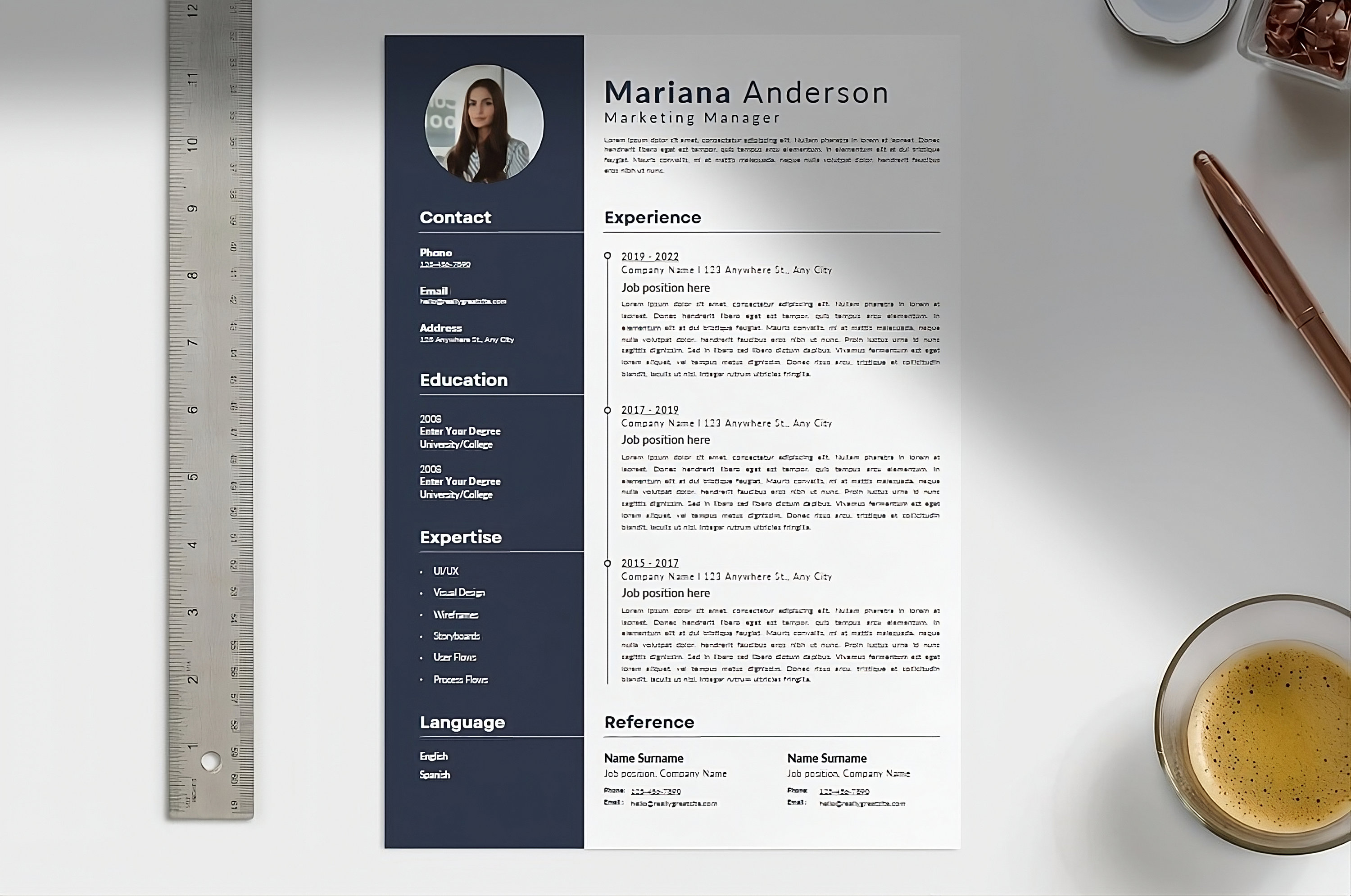 2024 Standout CV Resume Template to Secure Your Dream Career - Etsy