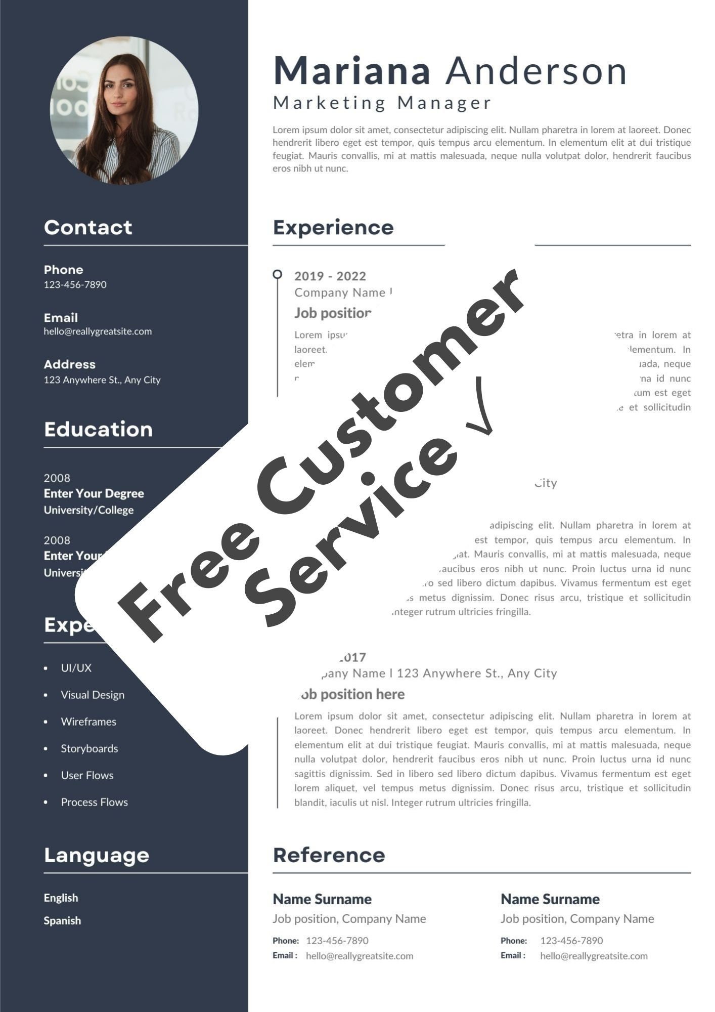 CV TEMPLATE Resume Template to Secure Your Dream Career in 2024 and ...