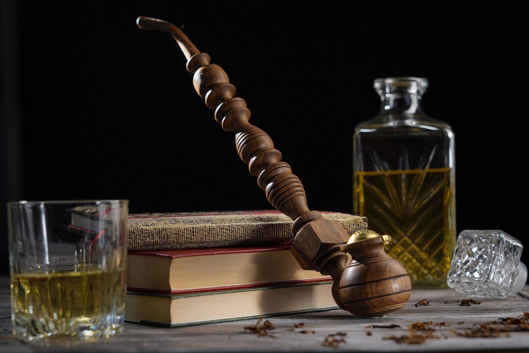 Wooden Tobacco Pipe Gift for Friends Ukrainian Carved Pipe Tobacco ...
