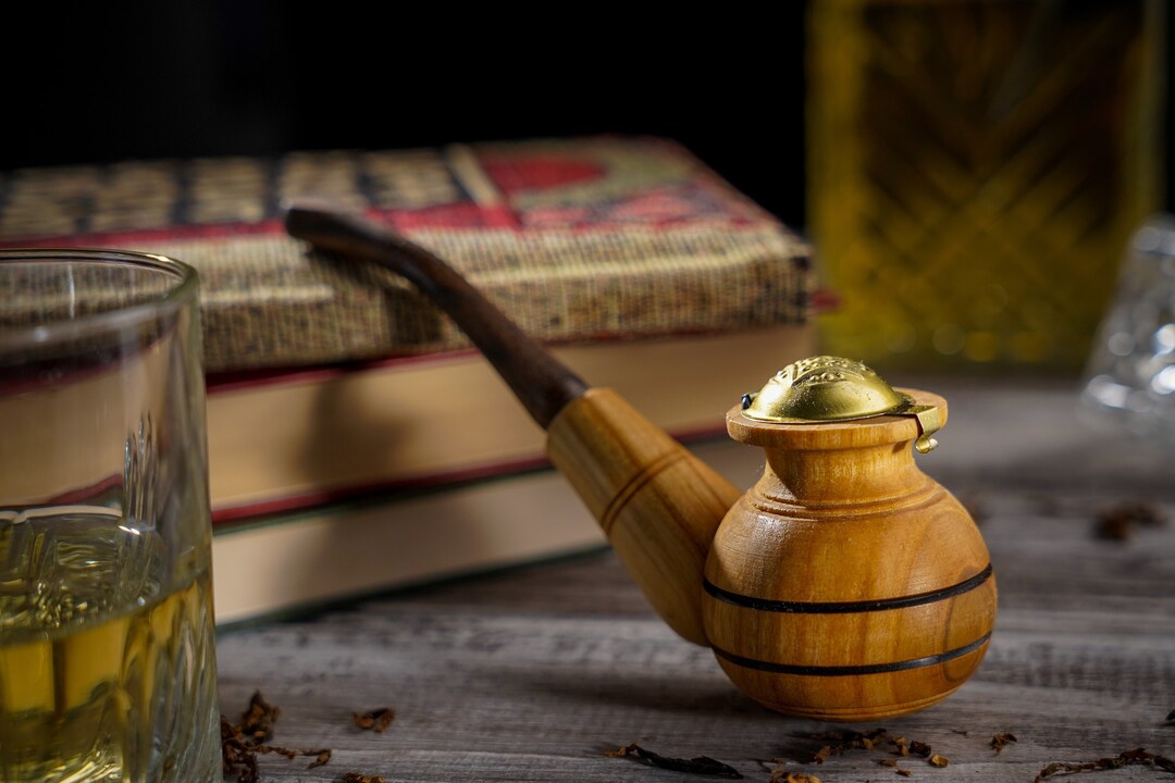 Vintage Tobacco Pipe, Cherry Tobacco Pipe, Quality Wooden Pipe, Classic Smoking Pipe, Ukrainian ...