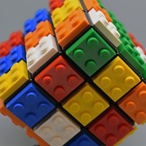 Rubik's-type Cube Made of Lego - Etsy
