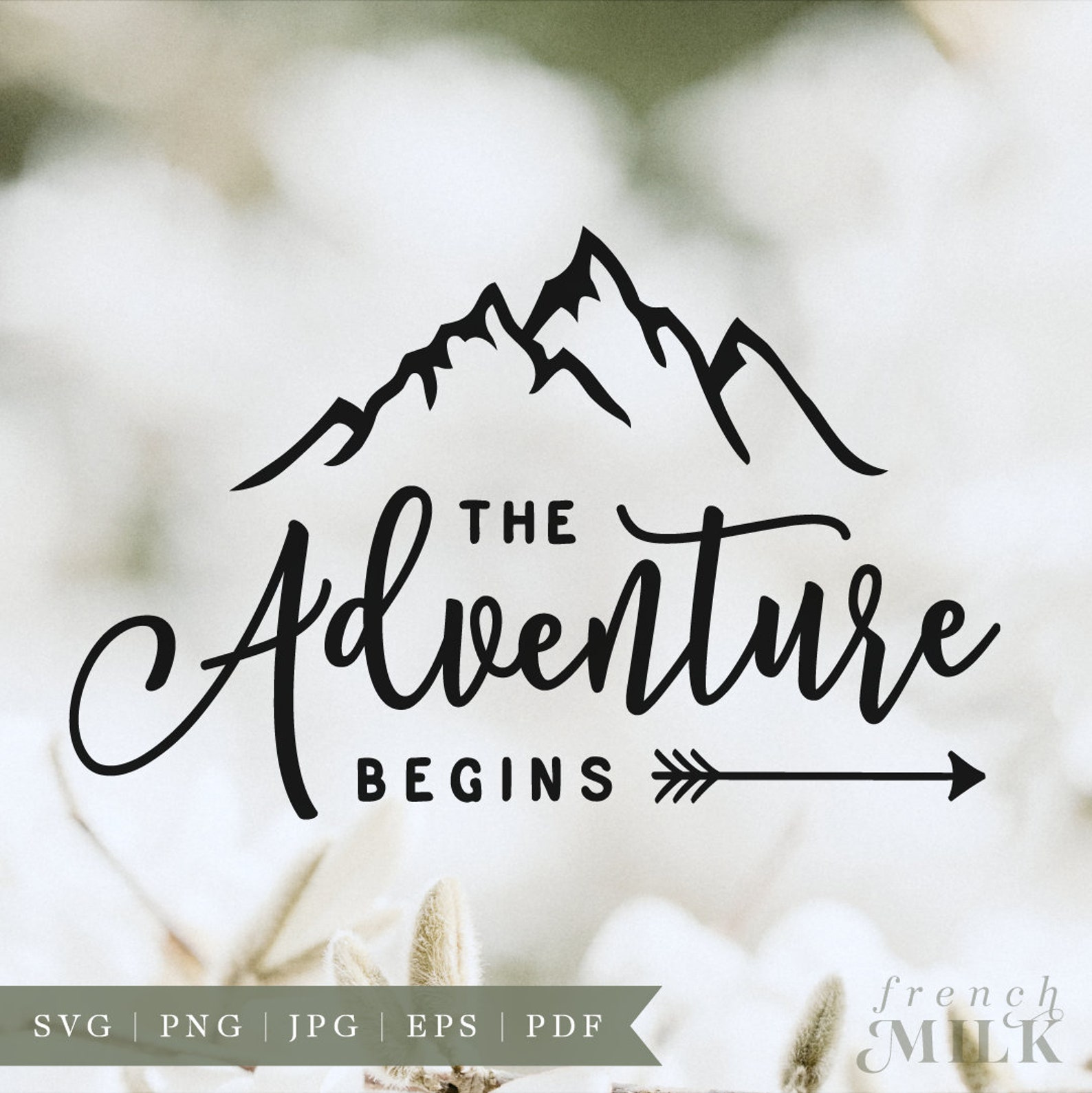 The Adventure Begins SVG PNG EPS Wedding Signs Baby Shower - Etsy