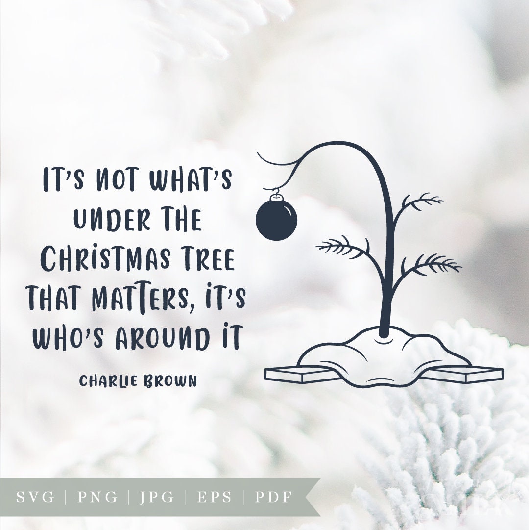 Charlie Brown SVG | Peanuts Christmas Sign SVG EPS | It's Not Whats ...
