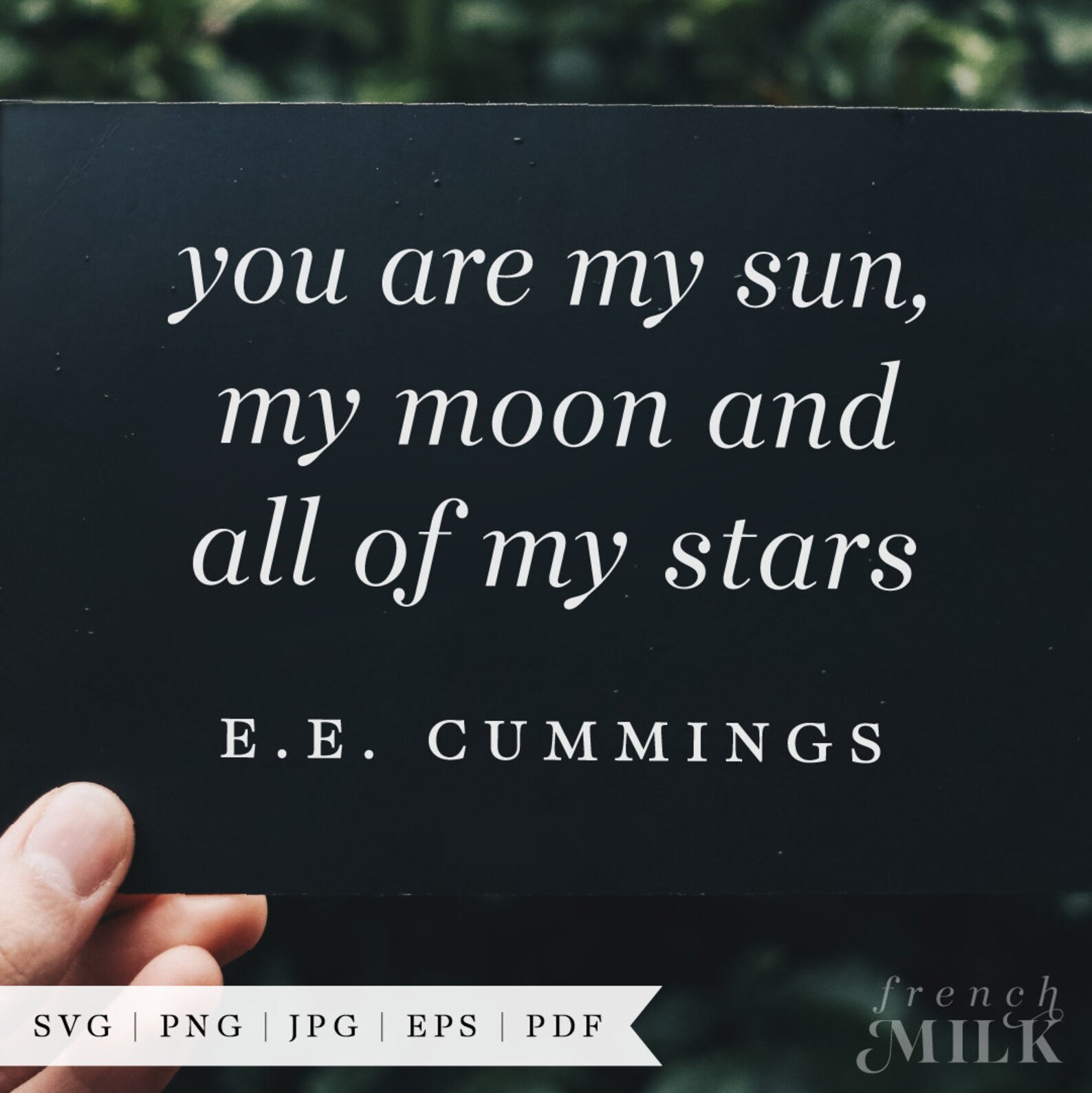 You Are My Sun My Moon and All of My Stars SVG PNG EPS / - Etsy España