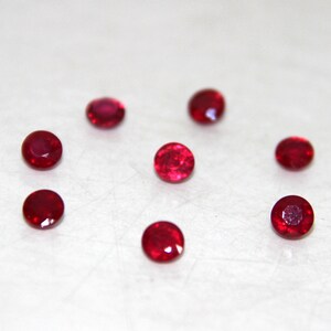 6 Mm Natural Ruby Cut Stone Faceted Ruby Cut Stone Ruby | Etsy