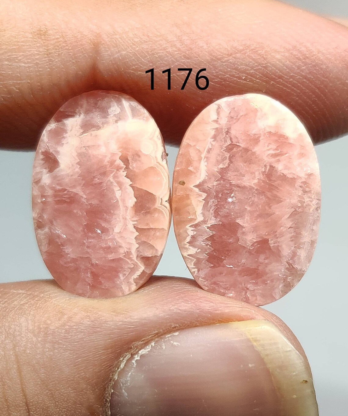 Finest Natural Rhodochrosite Matching Pair Inca red Stone | Etsy
