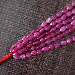 20 AAA Quality Extremely Beautiful Natural Ruby Oval Shape Beads ...