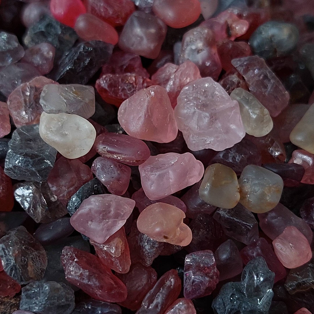 20 Pieces 5-11 Mm Multi Spinel Gemstone Rough/multi Spinel - Etsy
