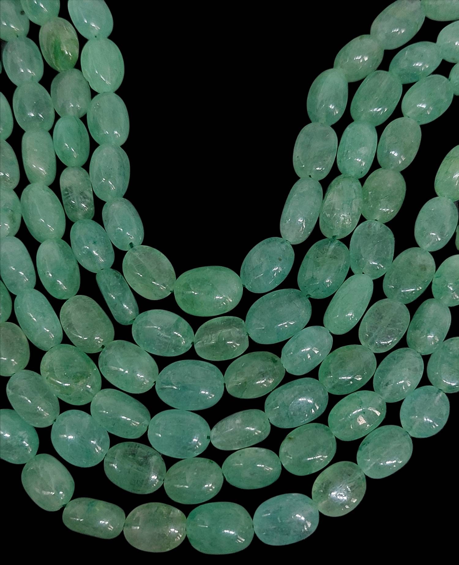 AAA Russian Green Emerald Beryl Oval Beads/emerald Beryl - Etsy