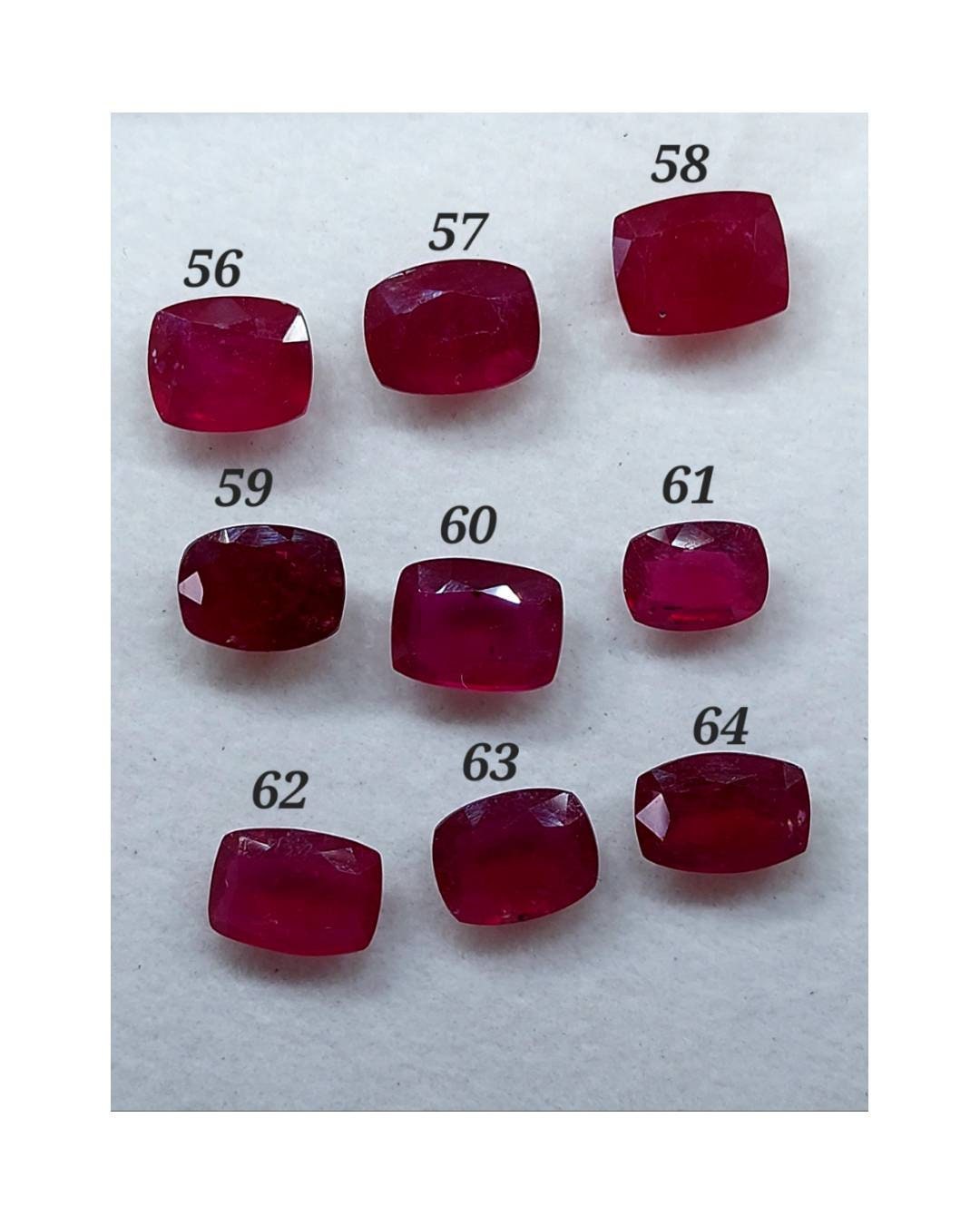 Natural Red Ruby Octagon Cut Stone: July Birthstone - Etsy