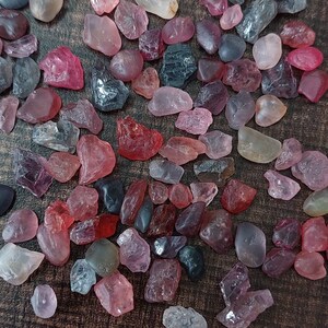 20 Pieces 5-11 Mm Multi Spinel Gemstone Rough/multi Spinel Burma/raw ...
