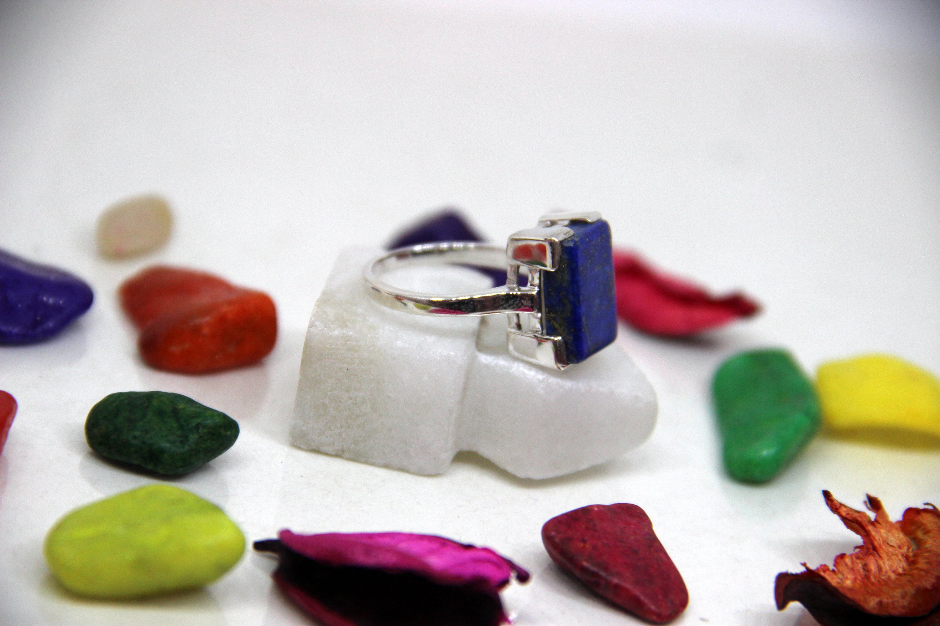 Large Lapis Lazuli Ring/lapis Lazuli Silver Ring/925 Solid Sterling ...