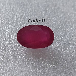 Natural Faceted Thai Cut Ruby Gemstone Oval Shape/ruby Gemstone/oval ...