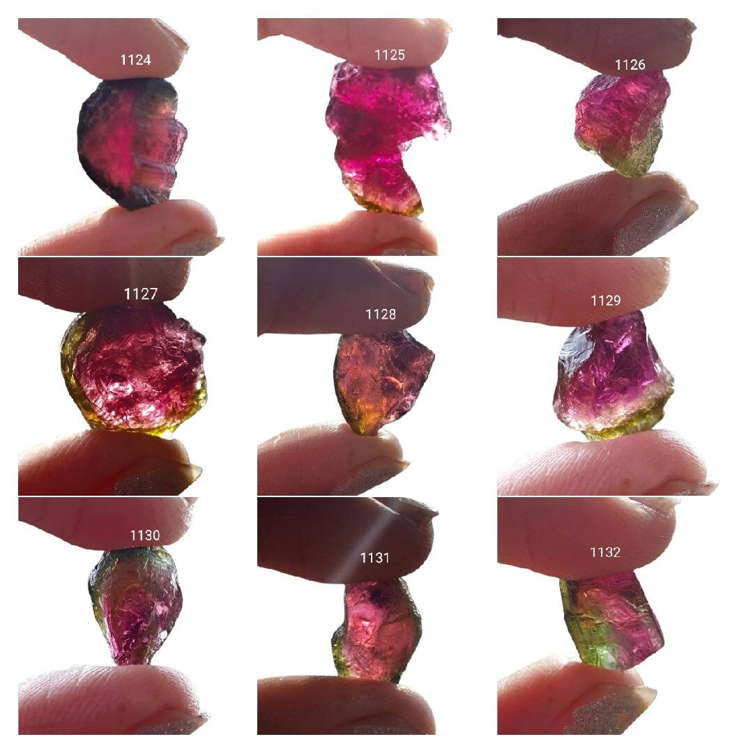 100 % Natural Rubellite Tourmaline Rough/tourmaline Rough/rubellite ...
