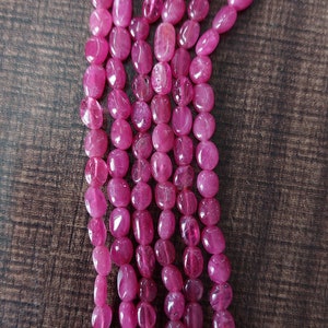 20 AAA Quality Extremely Beautiful Natural Ruby Oval Shape Beads ...