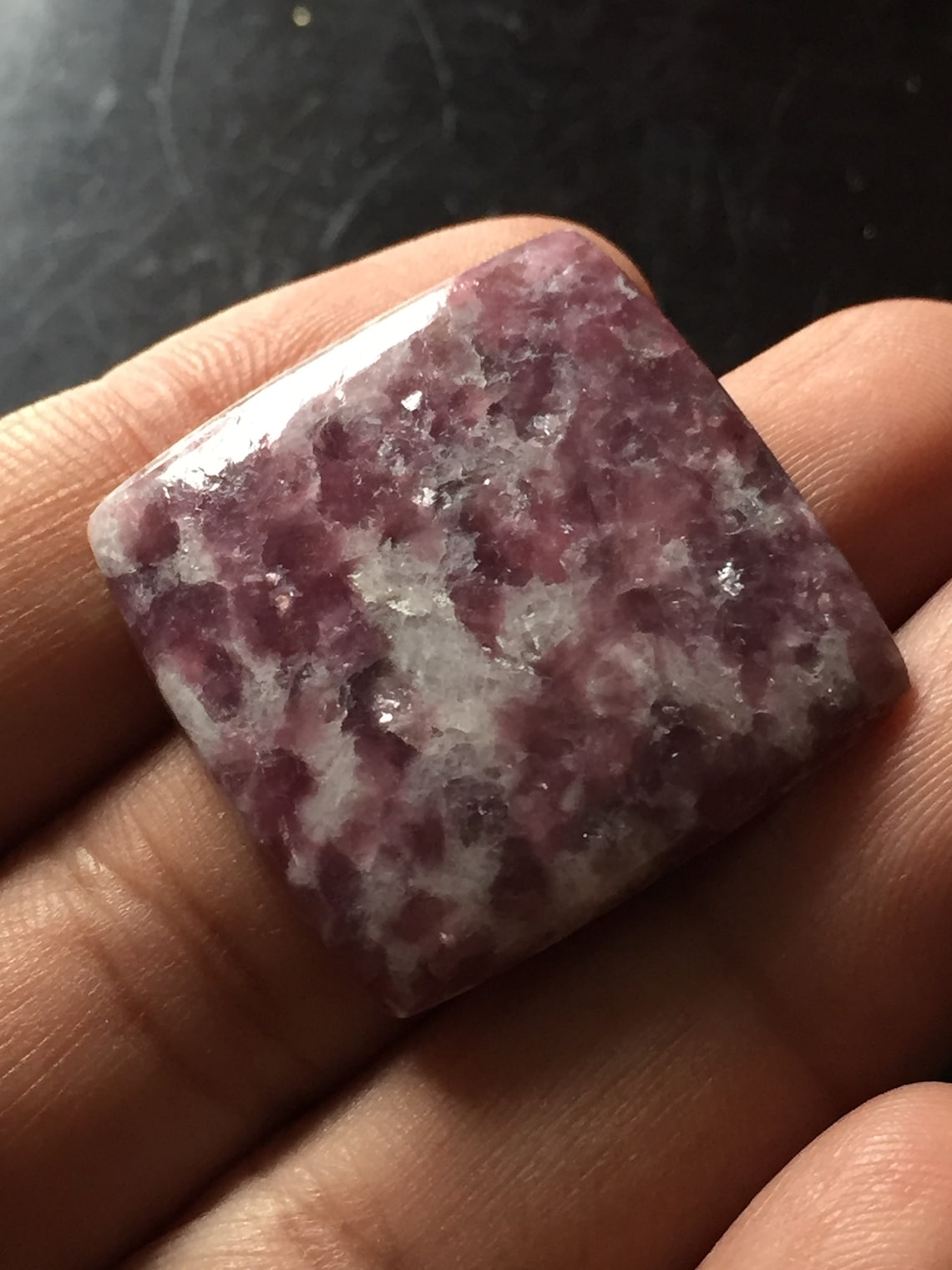 31x31 Mm Natural Lepidolite Cabochon Pierre précieuse - Etsy France