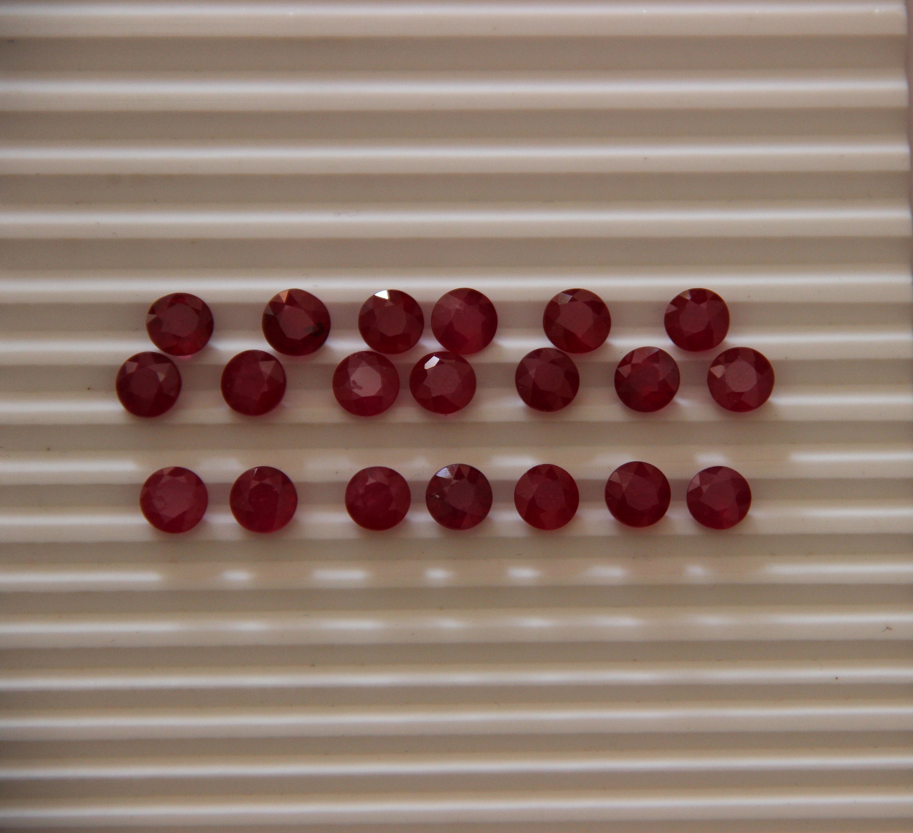 7 Mm Natural Ruby Cut Stone Faceted Ruby Cut Ruby Gemstone | Etsy