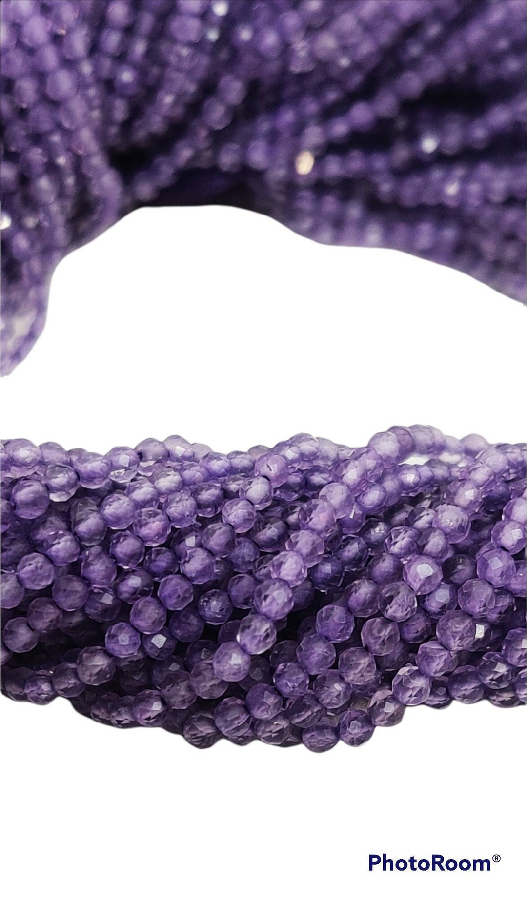 AAA ++ Natural Purple Amethyst Faceted Rondelle/amethyst Faceted Beads ...