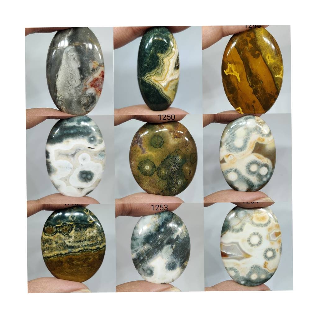 AAA grote natuurlijke oceaan Jasper Cabochon zee jaspis | Etsy