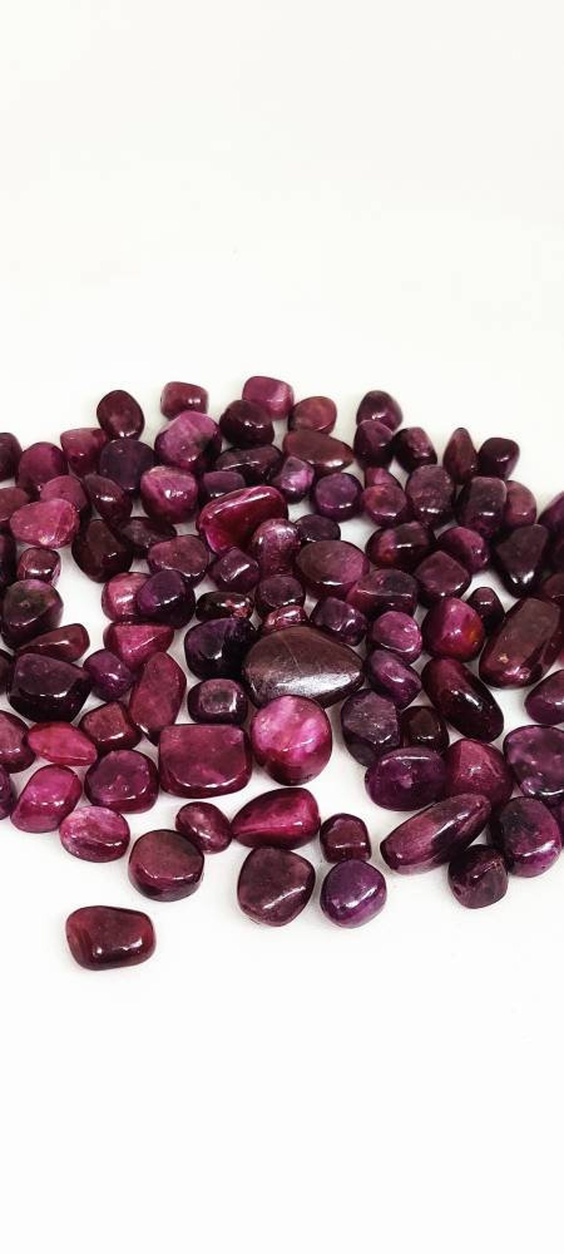 5 Pieces Ruby Plain Smooth Tumbled Gemstone/ruby Tumbled/ruby - Etsy