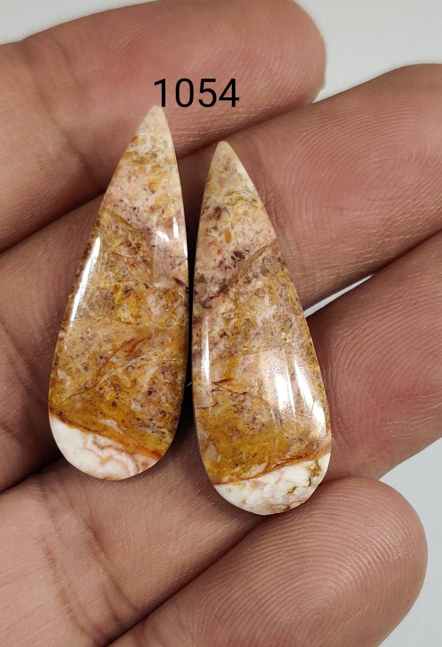 Finest Natural Rosetta Jasper Matching Pair/Rosetta Jasper | Etsy
