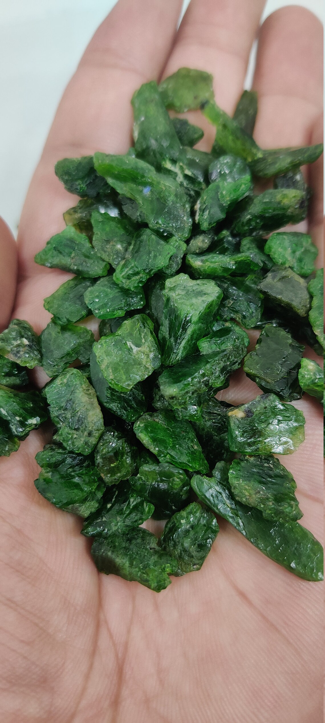 Raw Natural Green Chrome Diopside/Green Chrome Diopside | Etsy