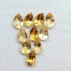 6x9 MM Natural Citrine Cut Stone ~ Faceted Citrine Cut Stone ~citrine ...