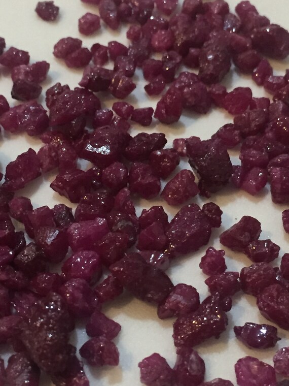 3.5x13.5 Pierre naturelle Ruby Johnson Pierre Rubis Rouge | Etsy France