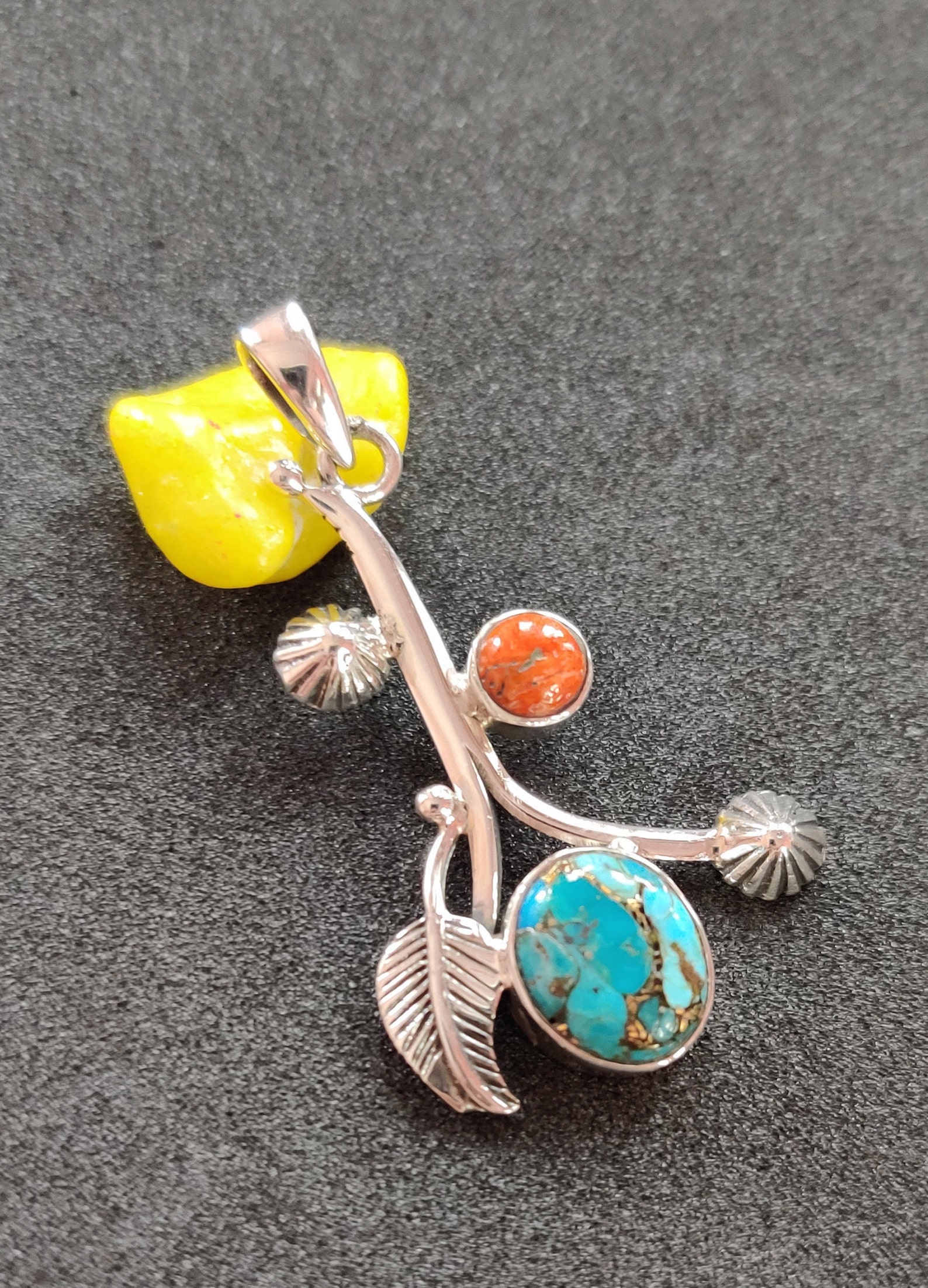 Natural Copper Turquoise Pendent Copper Turquoise with | Etsy