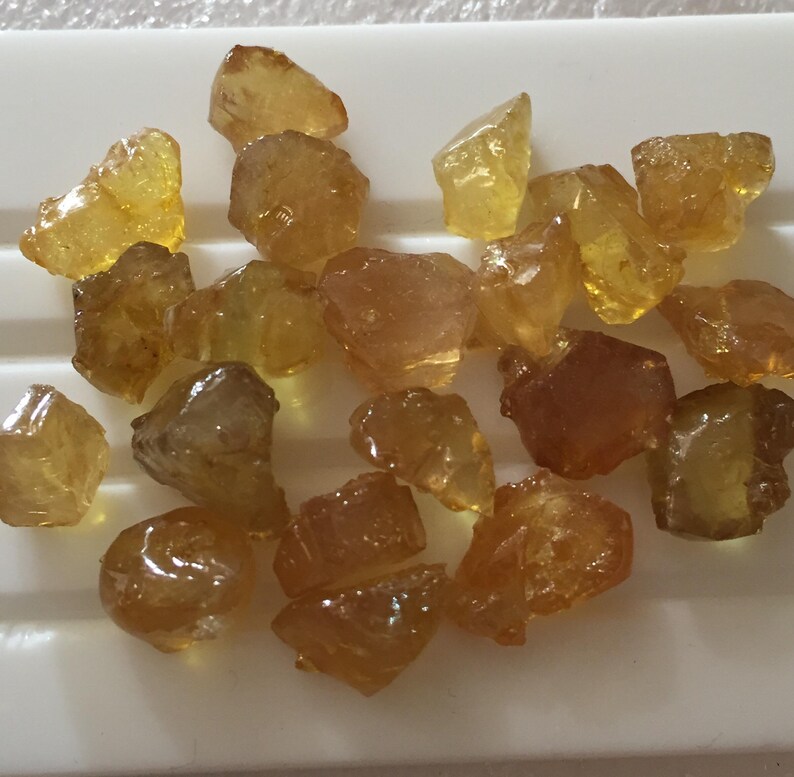 7 Mm To 12 Mm Genuine Yellow Sapphire Rough Raw Rough Stone | Etsy