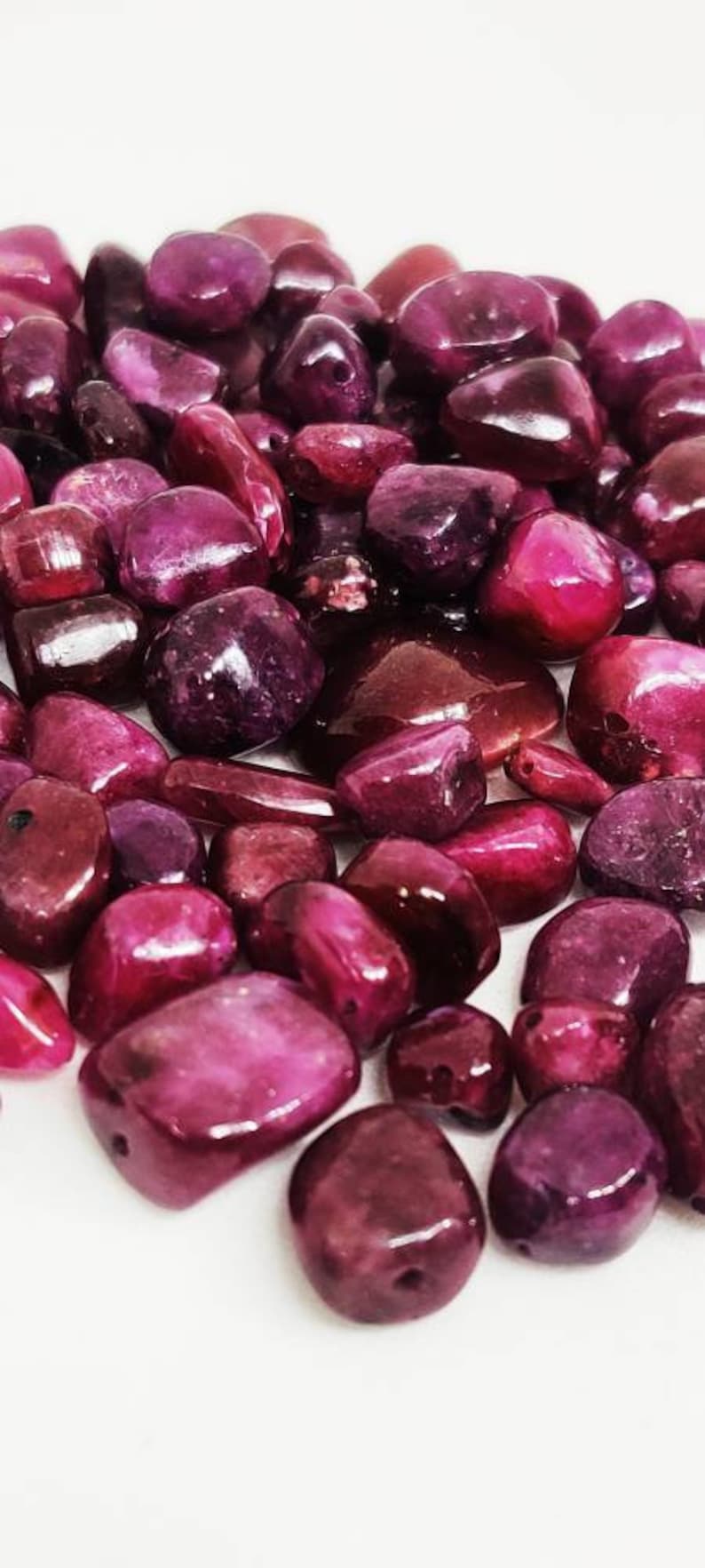 5 Pieces Ruby Plain Smooth Tumbled Gemstone/ruby Tumbled/ruby - Etsy