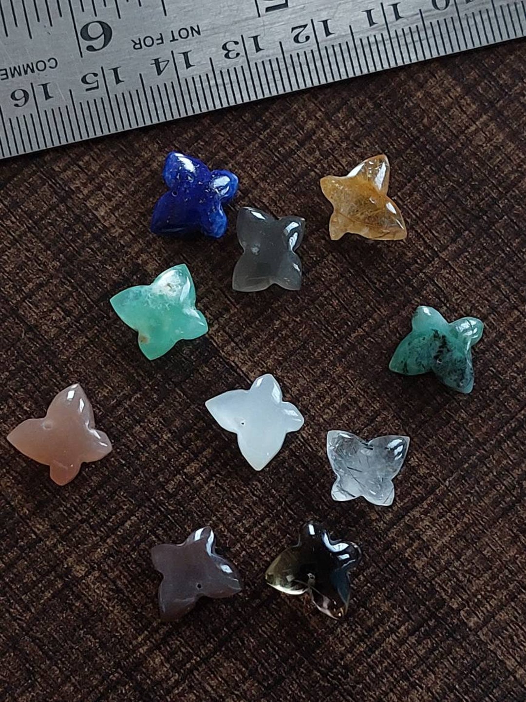 Natural Butterfly Gemstone/top Front Back Drilled/semi Precious ...