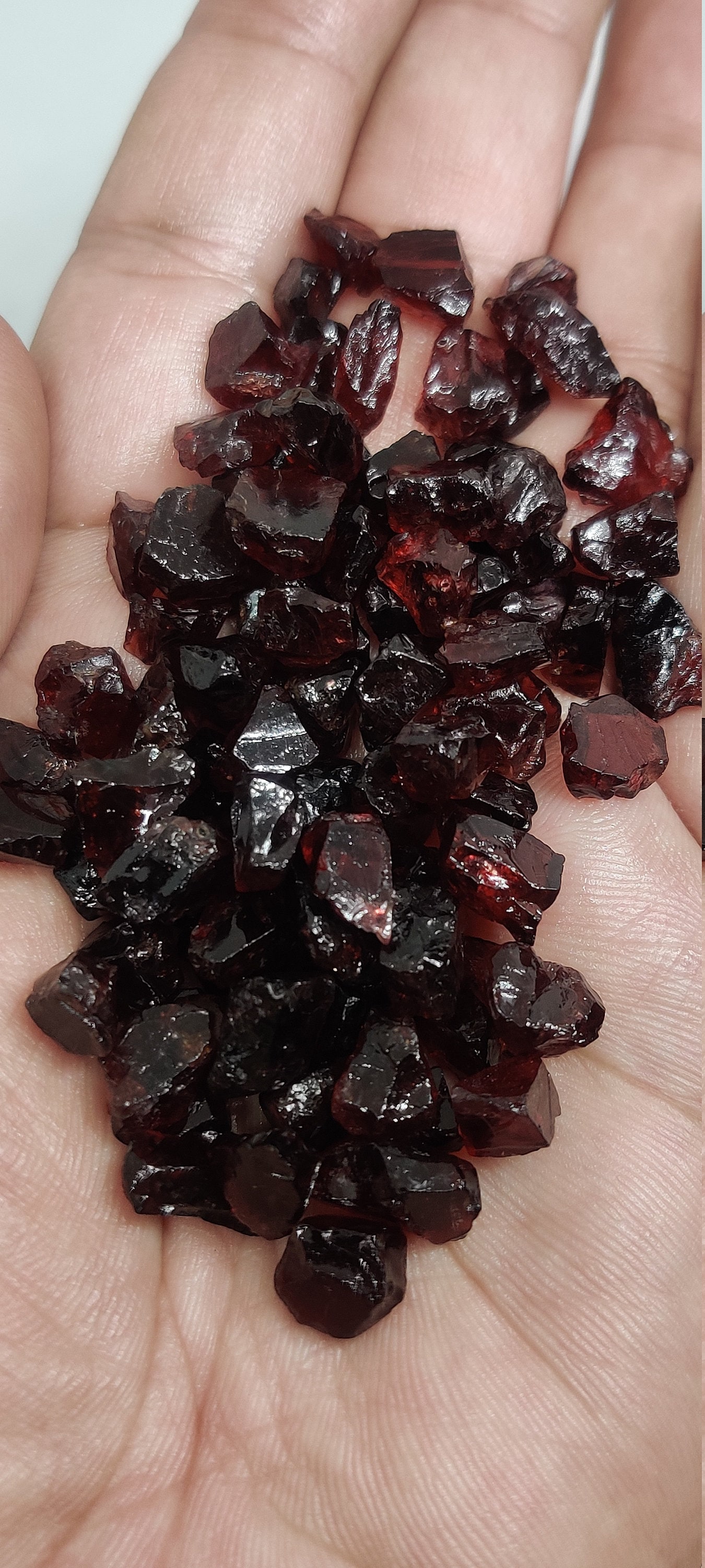 25 Pieces AAA Natural Red Garnet Raw/garnet Gemstone | Etsy