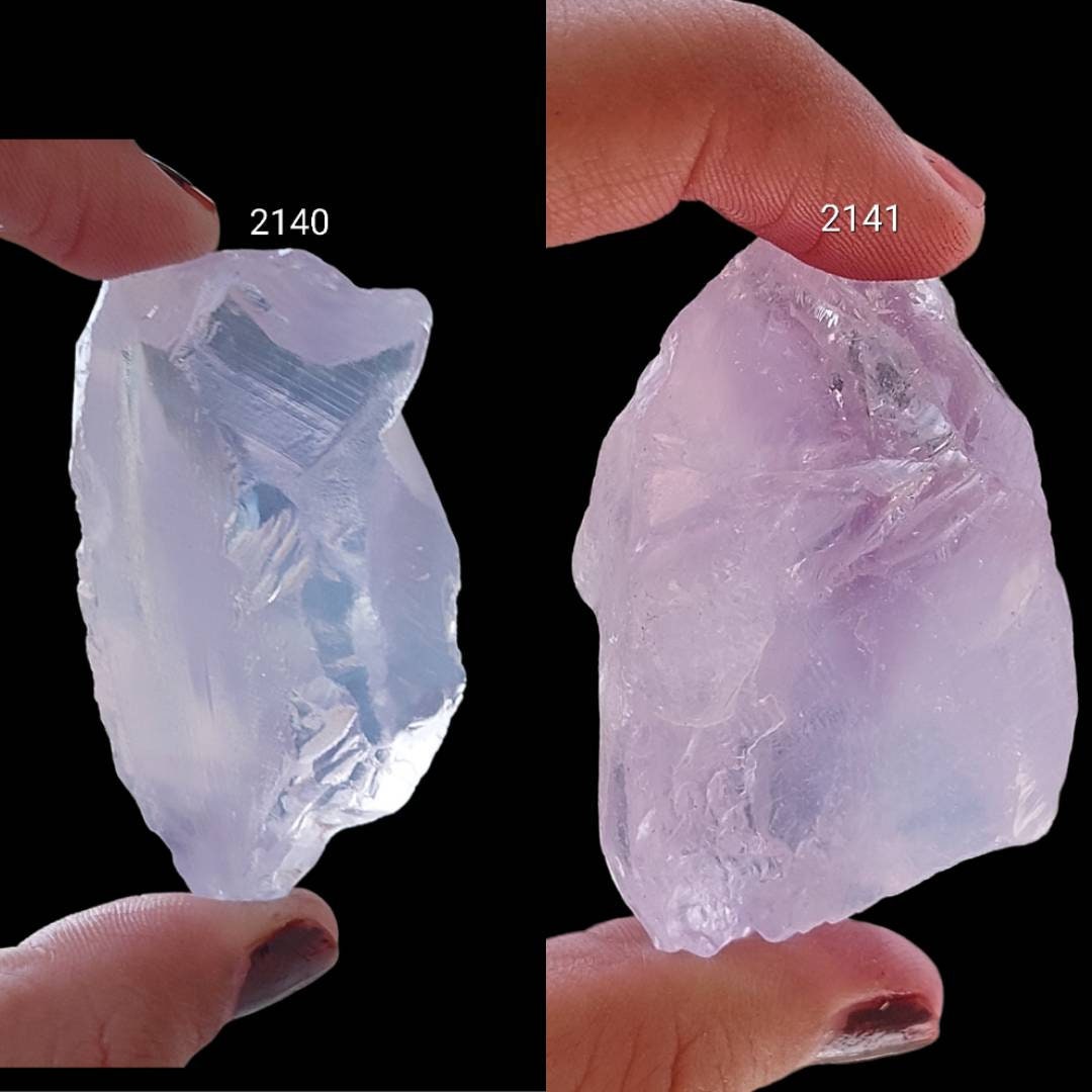 Natural Purple Lavender Quartz Raw Gemstone/ Lavender Rough/loose ...