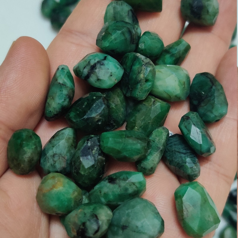 Tumbled Emerald - Etsy